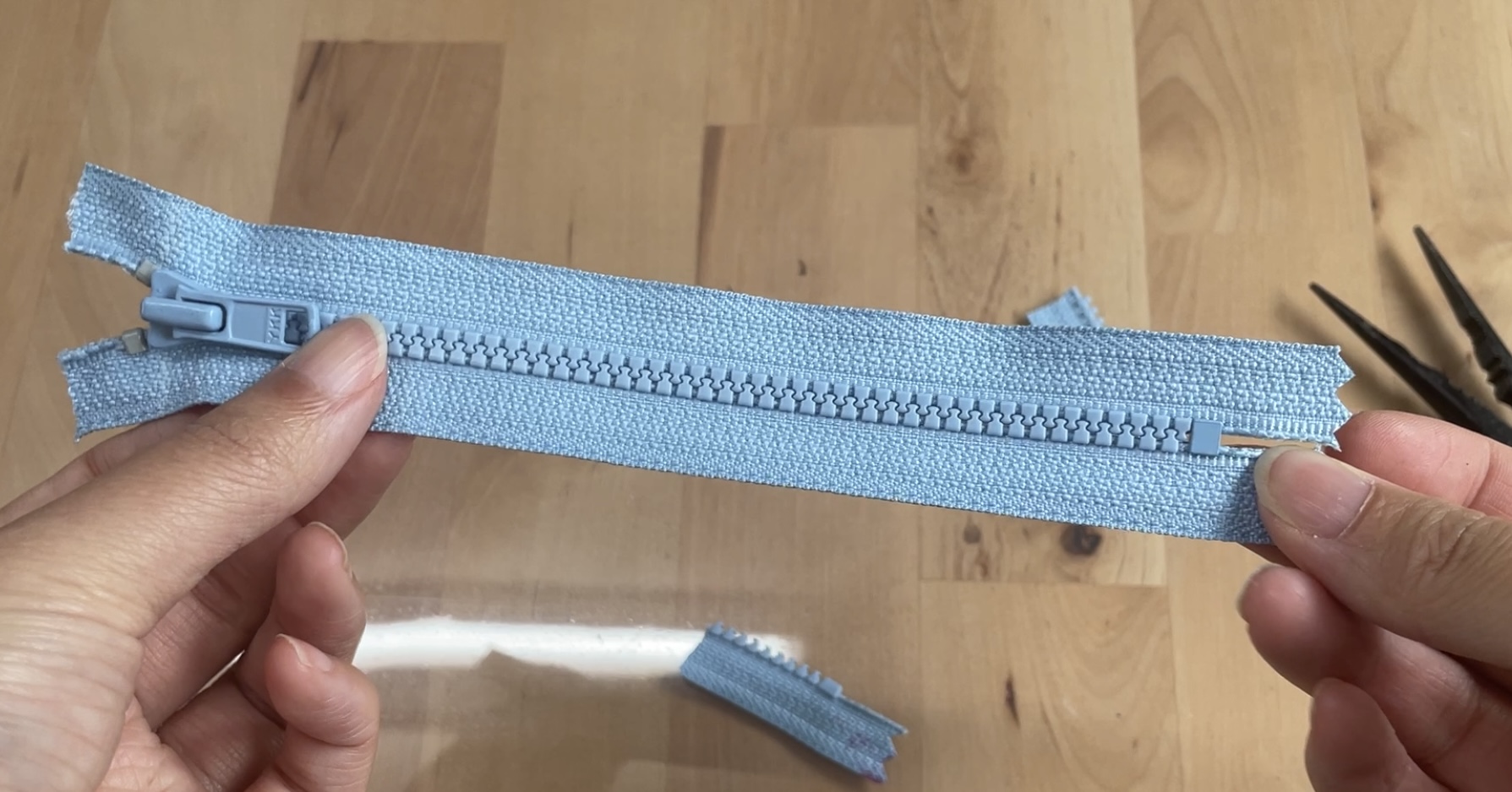 ファスナーの長さ調整方法 ～ファスナーの長さの合わせ方を動画と画像付きで説明します～ | Lei’s clothes